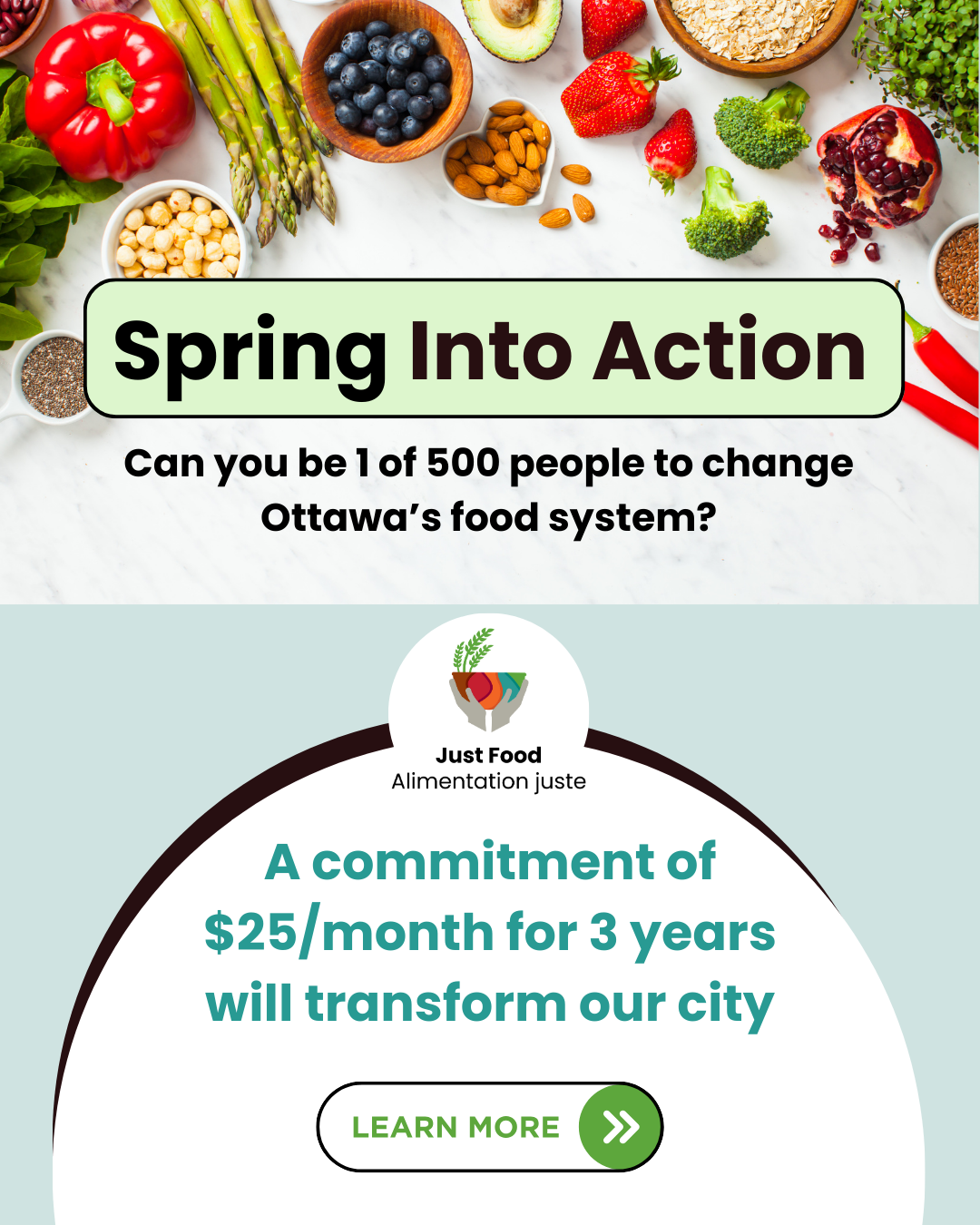 Let's make real change today - Just Food