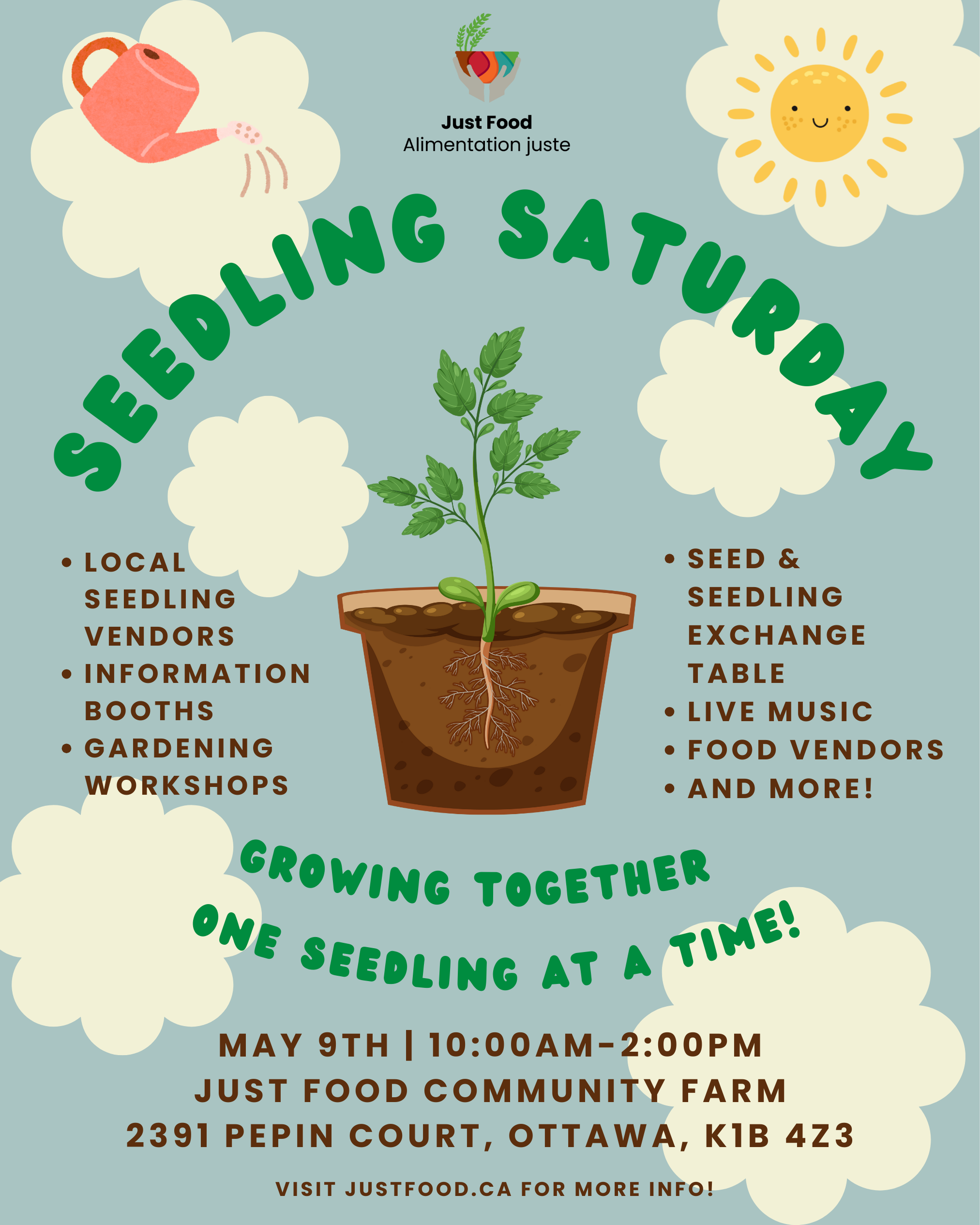Save the Date: SeedLing Saturday 2026 is coming May 9th! - Just Food